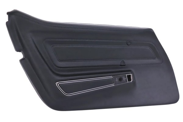 1970-1976 CORVETTE DOOR PANEL STANDARD LH BLACK - RBAUTOPARTS